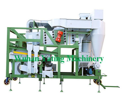 Energy Saving Bean Gravity Grain Cleaner With Gravity Screen And Vibration Sieve
